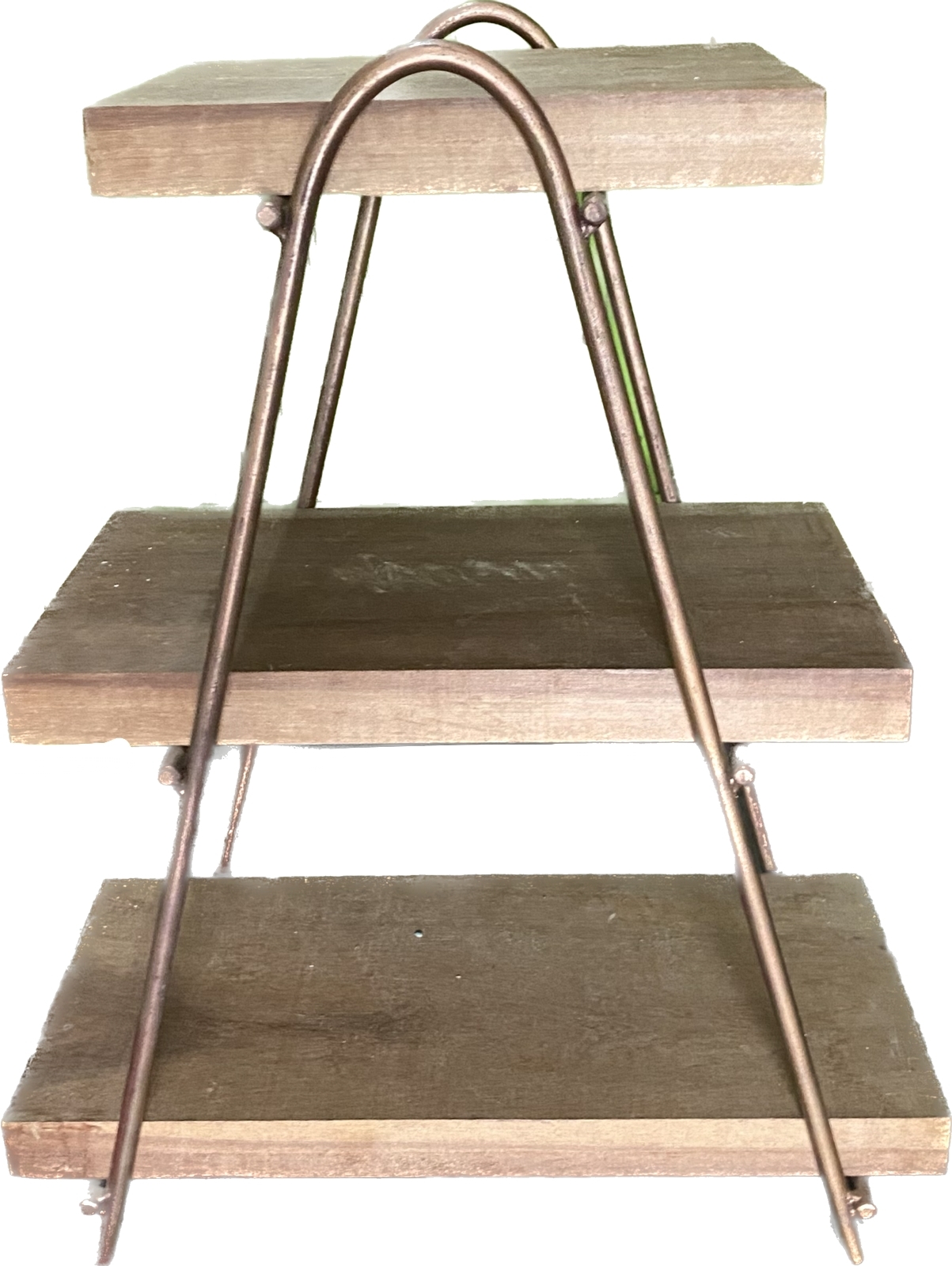 Luxus Locações - Produto - Escada rose ferro e madeira