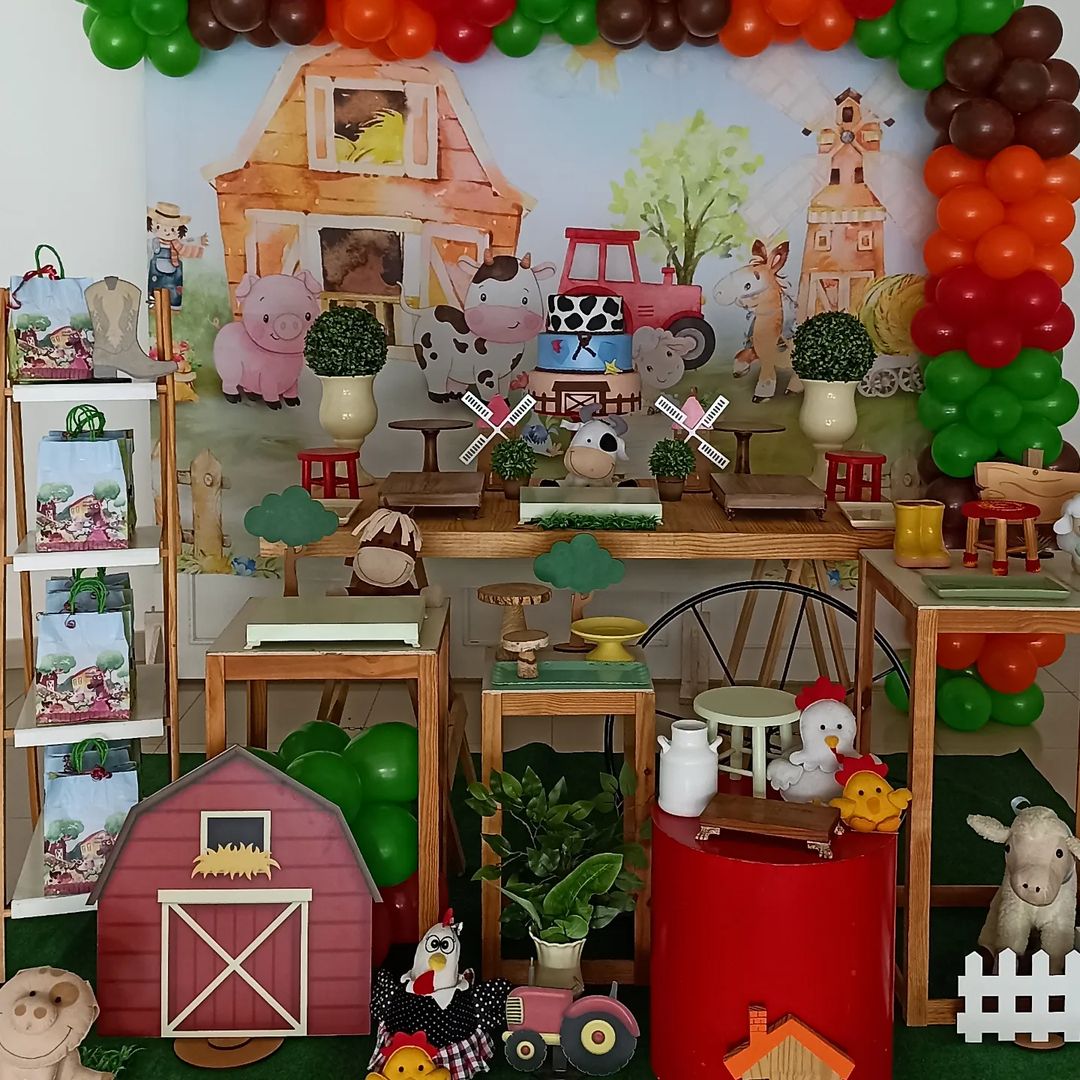 Decoração de Festa infantil do tema FAZENDINHA em Arraial do Cabo ...